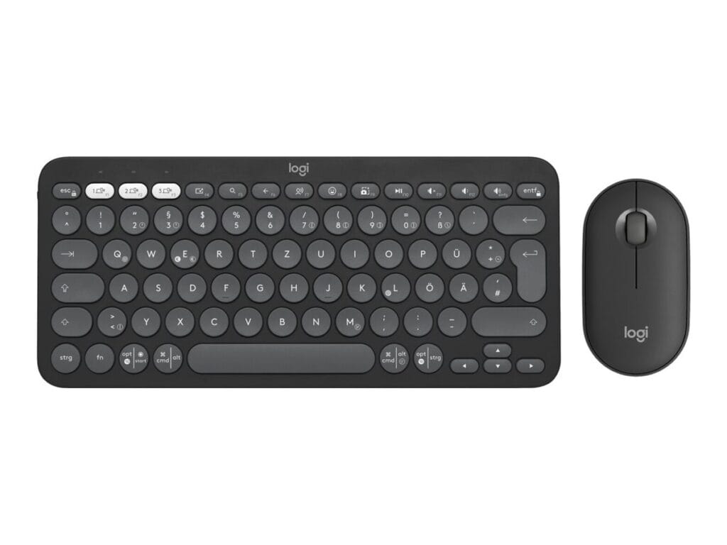 Logitech Pebble 2 Combo Wireless Keyboard/Mouse - Tonal Graphite ...